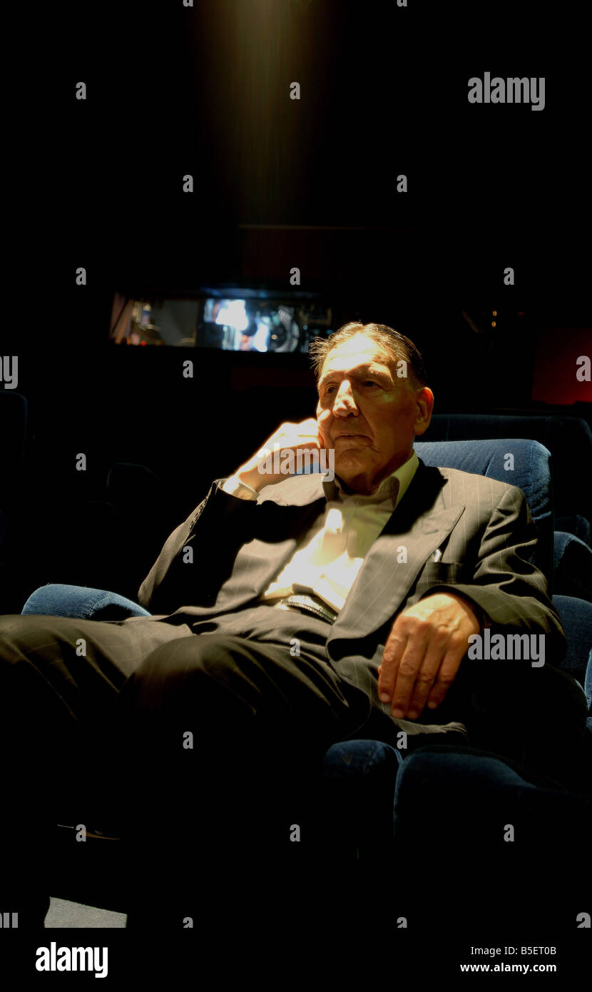 Ex sixties villain Mad Frankie Fraser at a London screening house where ...