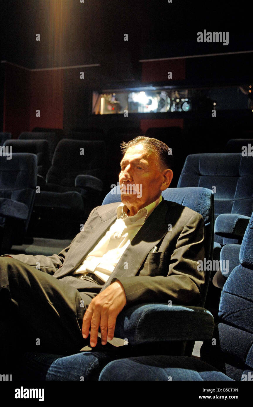 Ex sixties villain Mad Frankie Fraser at a London screening house where ...