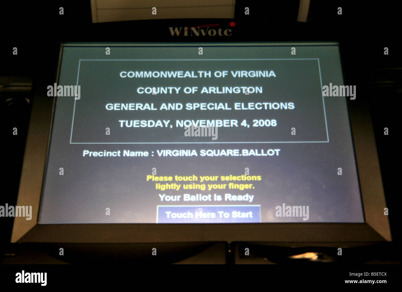 Electronic voting machine hi-res stock photography and images - Alamy