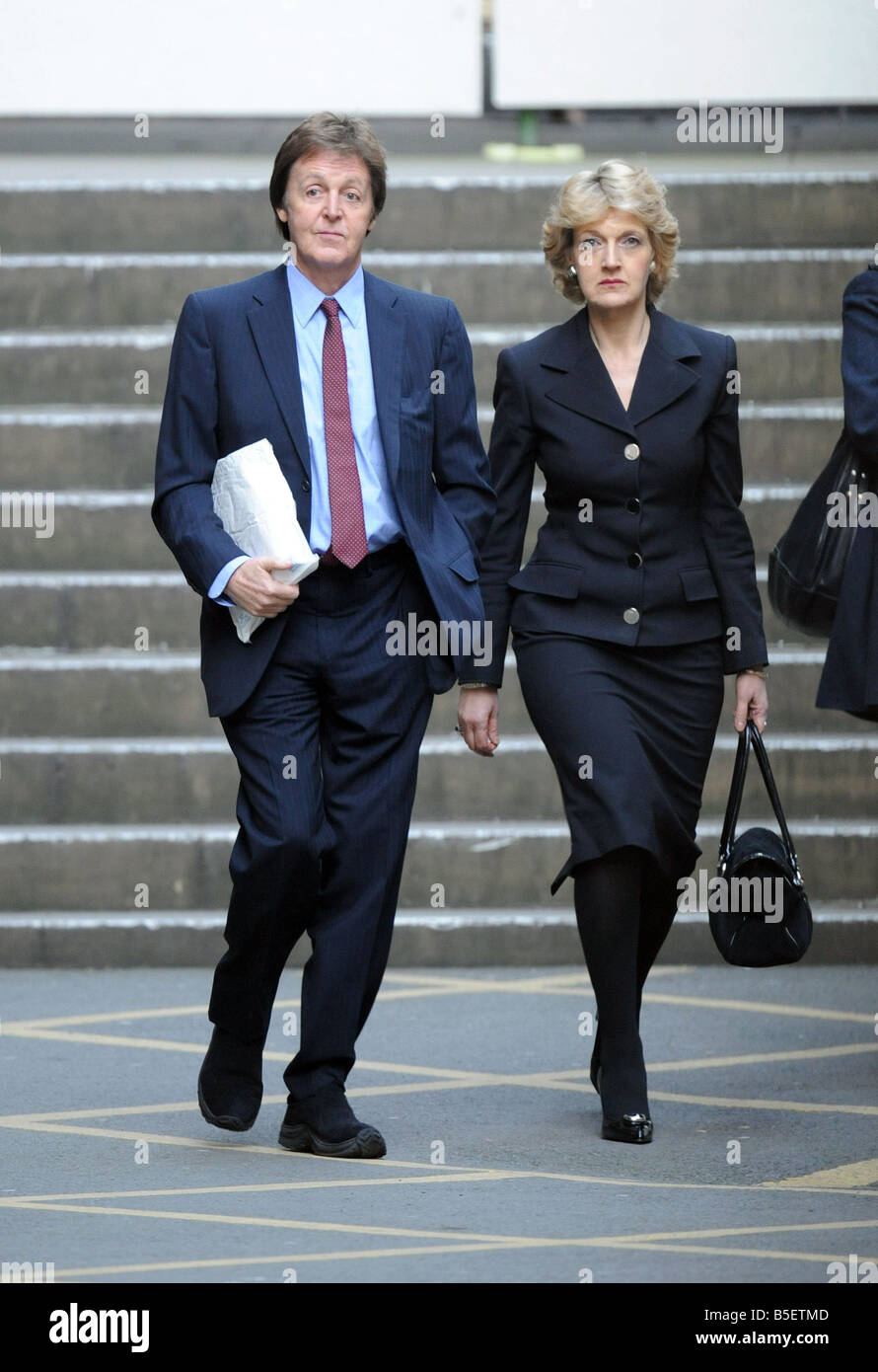 Sir Paul McCartney and his solicitor Fiona Shackleton arrive at the ...