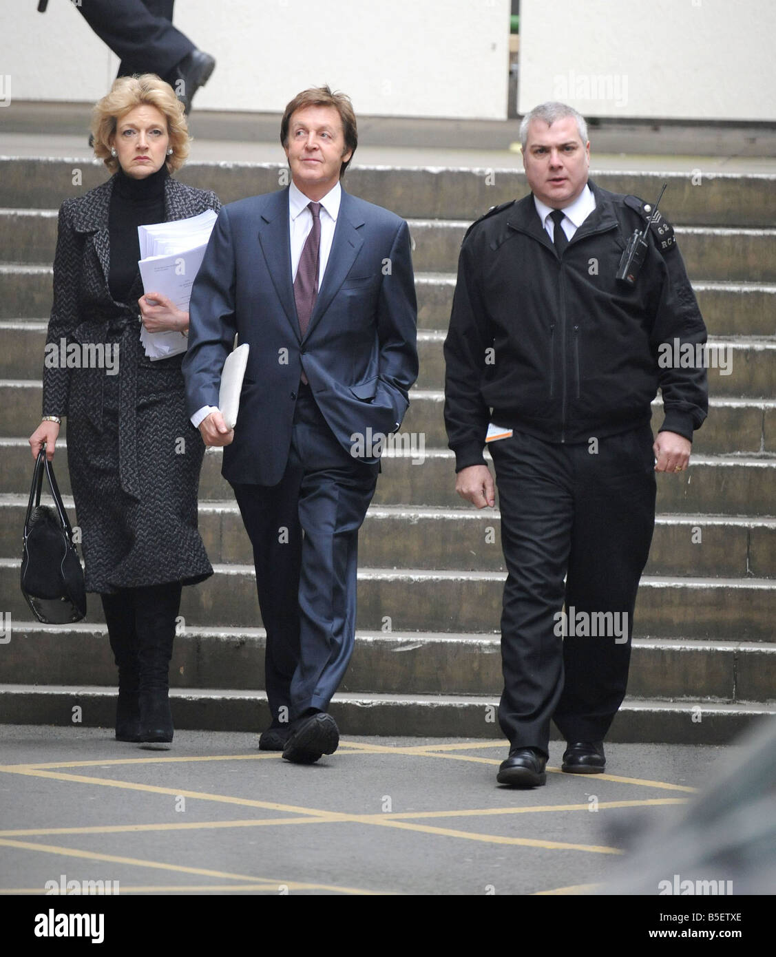 Sir Paul McCartney and his soliciter Fiona Shackleton arrive at the ...