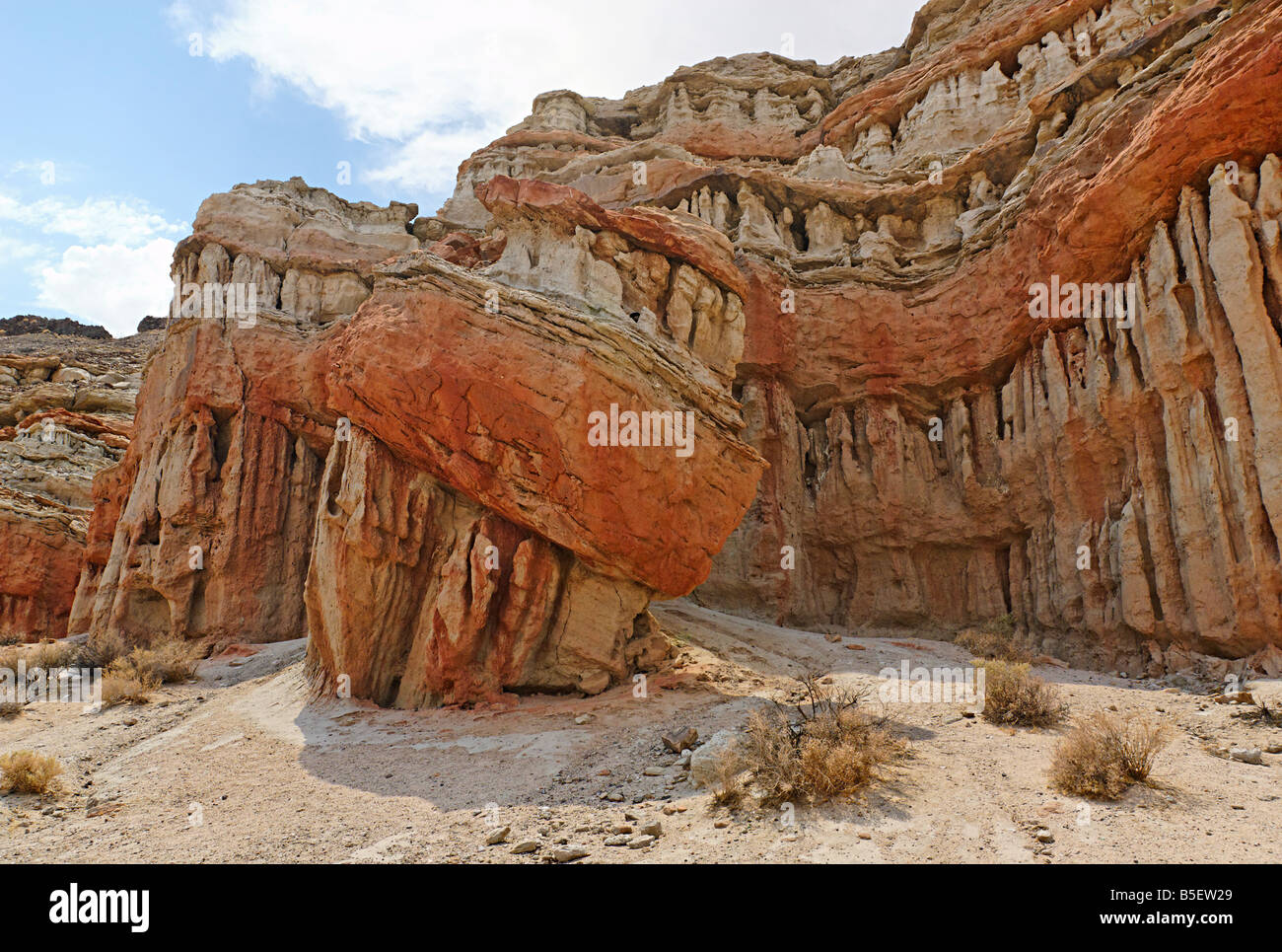 Strange red rock formation in the desert at Red Rock Canyon Stock Photo ...