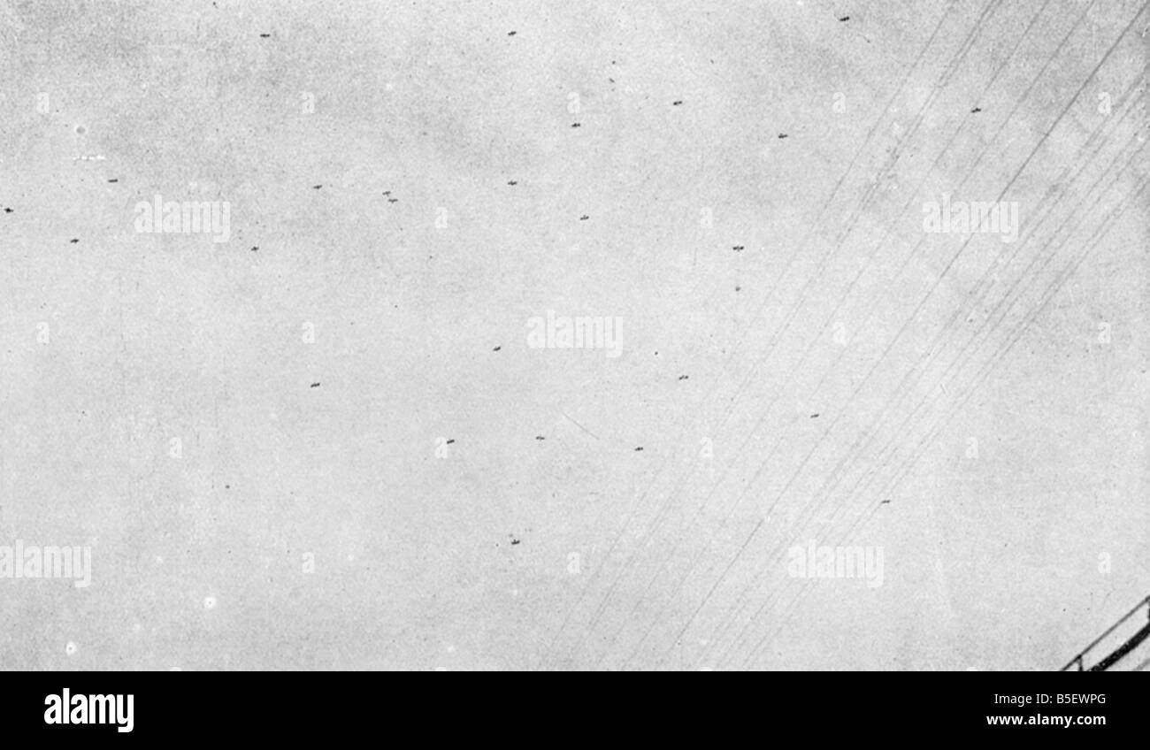 The great daylight German air raid of July 1917 photographed from the ...