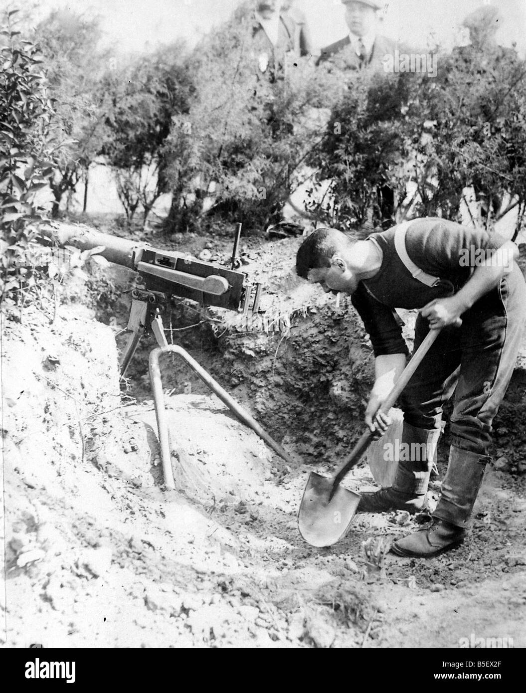 Machine gun emplacement Black and White Stock Photos & Images - Alamy