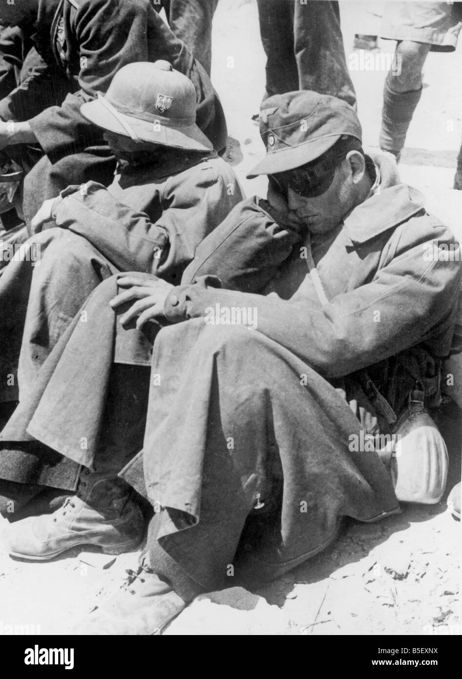 German prisoners of war who were captured in the Western desert in ...