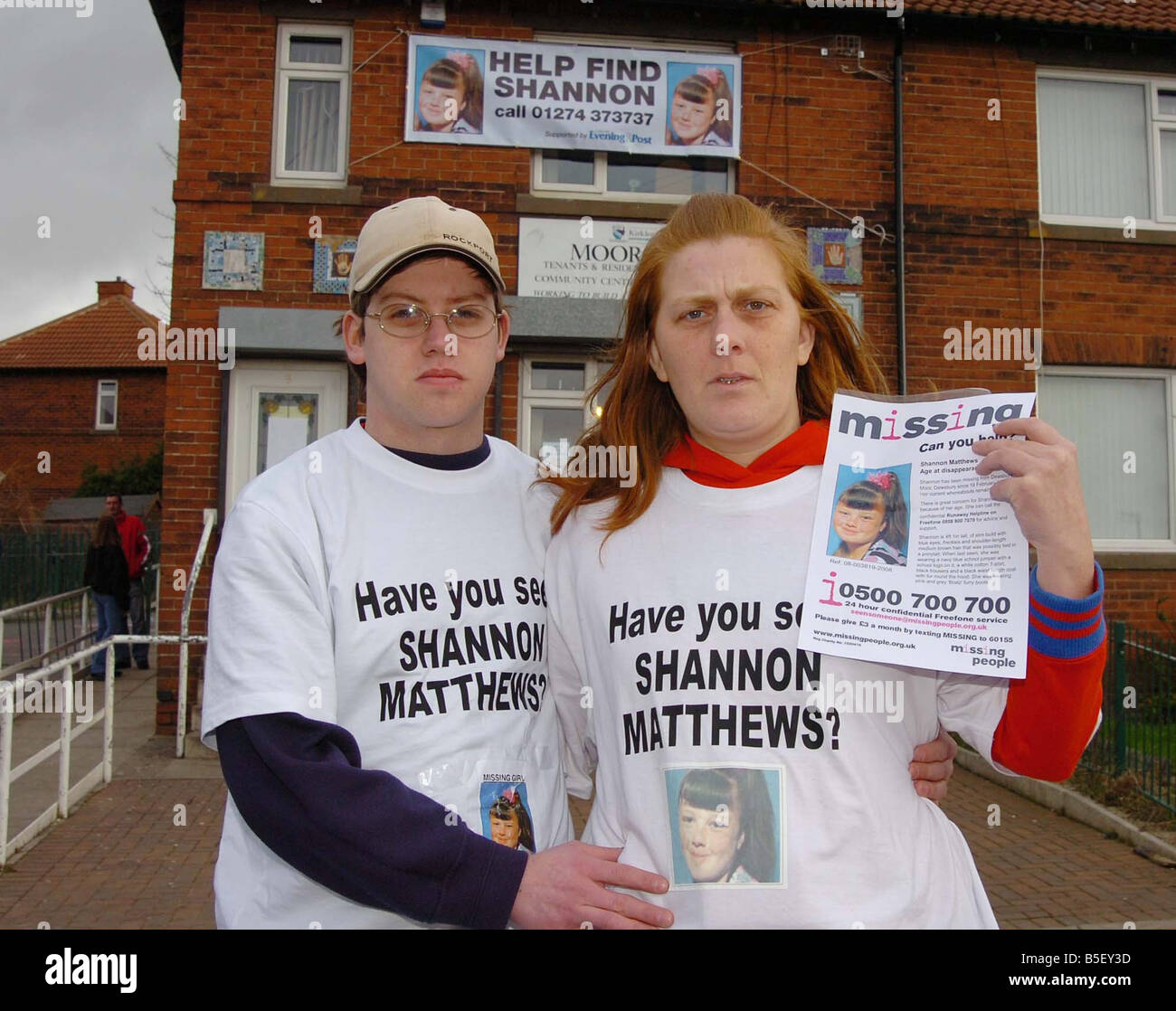 Missing girl Shannon Matthews s mum Karen with her partner Craig Stock ...