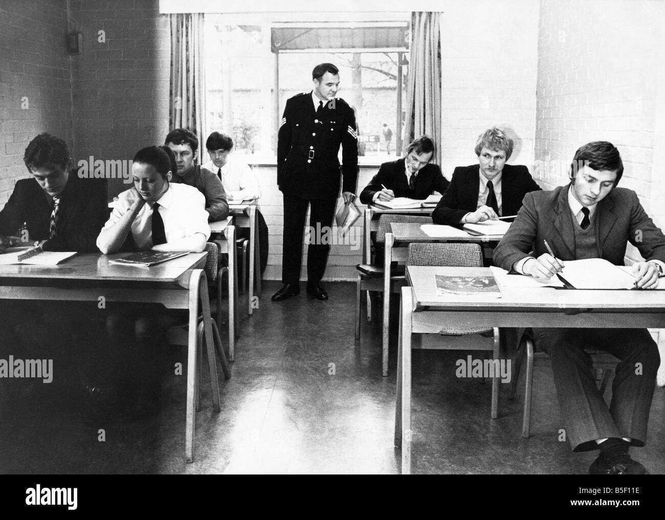 Cadets in class training to become police officers at the ...