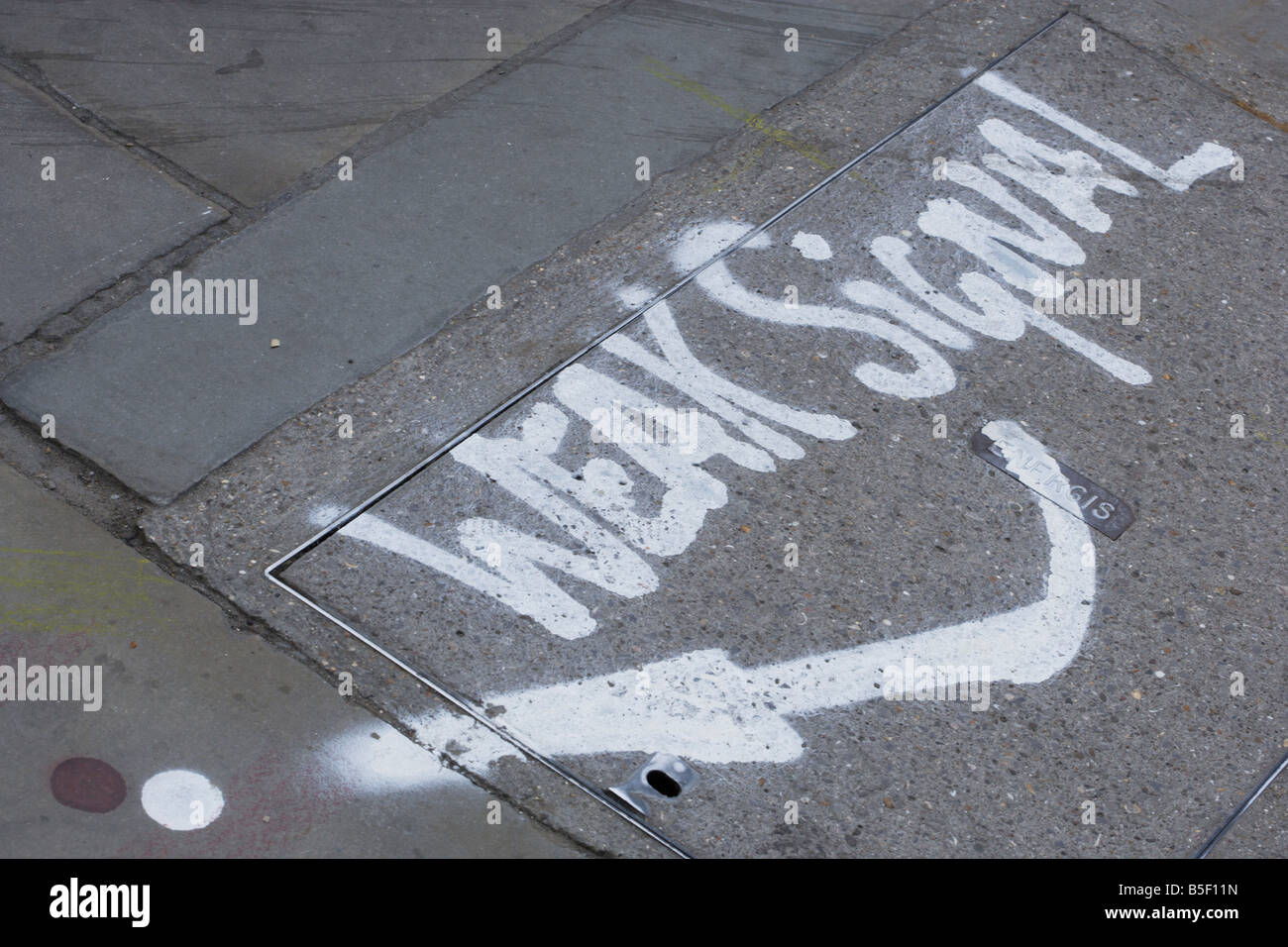 Weak Signal written on the pavement Stock Photo - Alamy