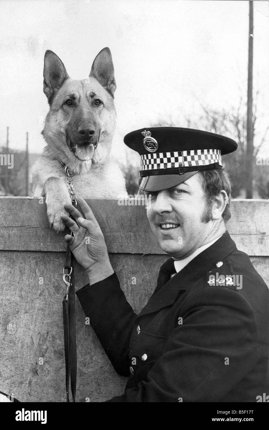 Police dog Rebel with police officer Ken Oliver Stock Photo - Alamy