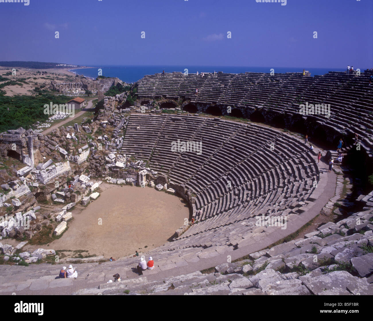 The ancient Roman Theatre at Side Stock Photo - Alamy