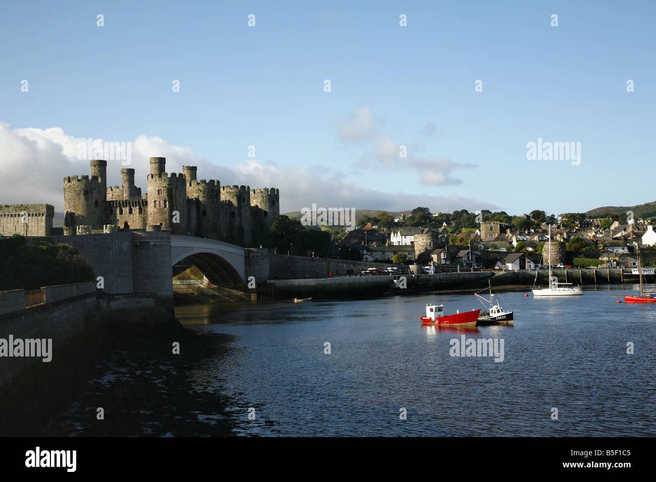 The picturesque Conwy (Conway) estuary is overlooked by the ancient ...
