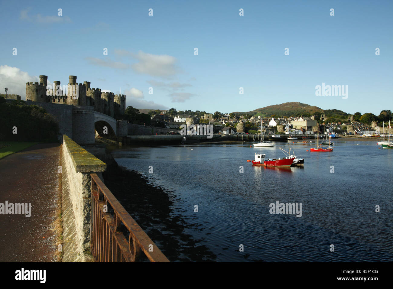 The picturesque Conwy (Conway) estuary is overlooked by the ancient ...