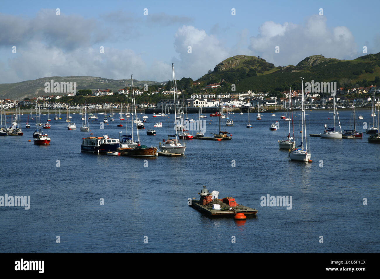 The picturesque Conwy (Conway) estuary is overlooked by the ancient ...