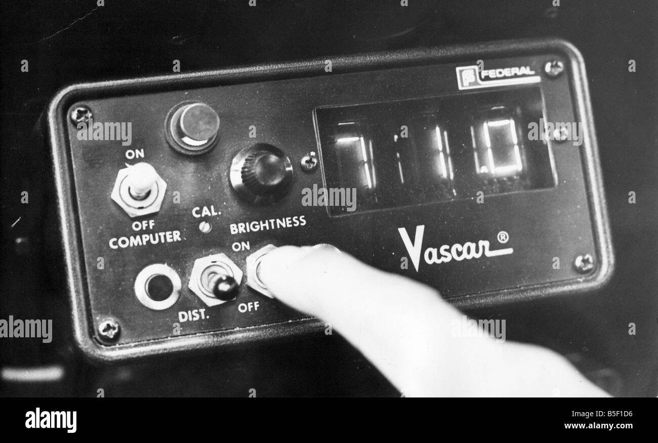 Speed merchants watch out VASCAR is coming bringing press button ...