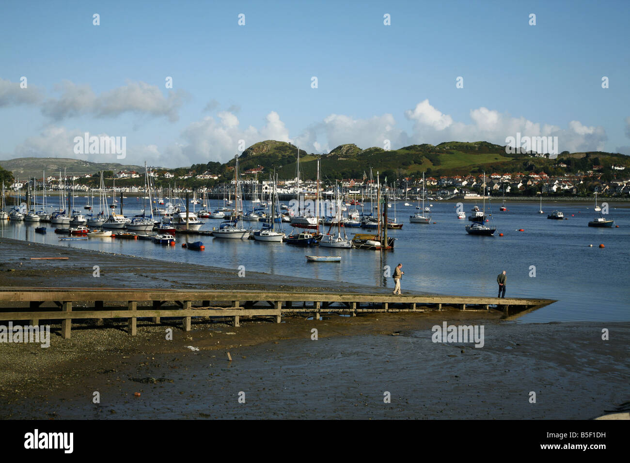 The picturesque Conwy (Conway) estuary is overlooked by the ancient ...