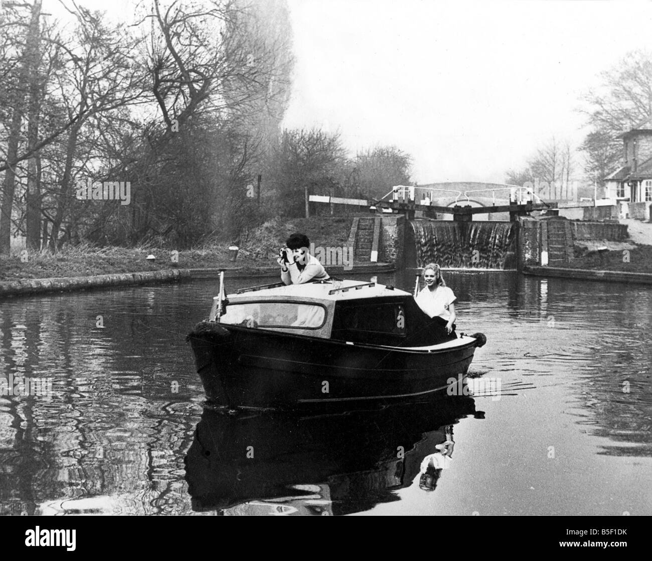 One of British Wateways two berth boat Water Baby cabin cruisers on a ...