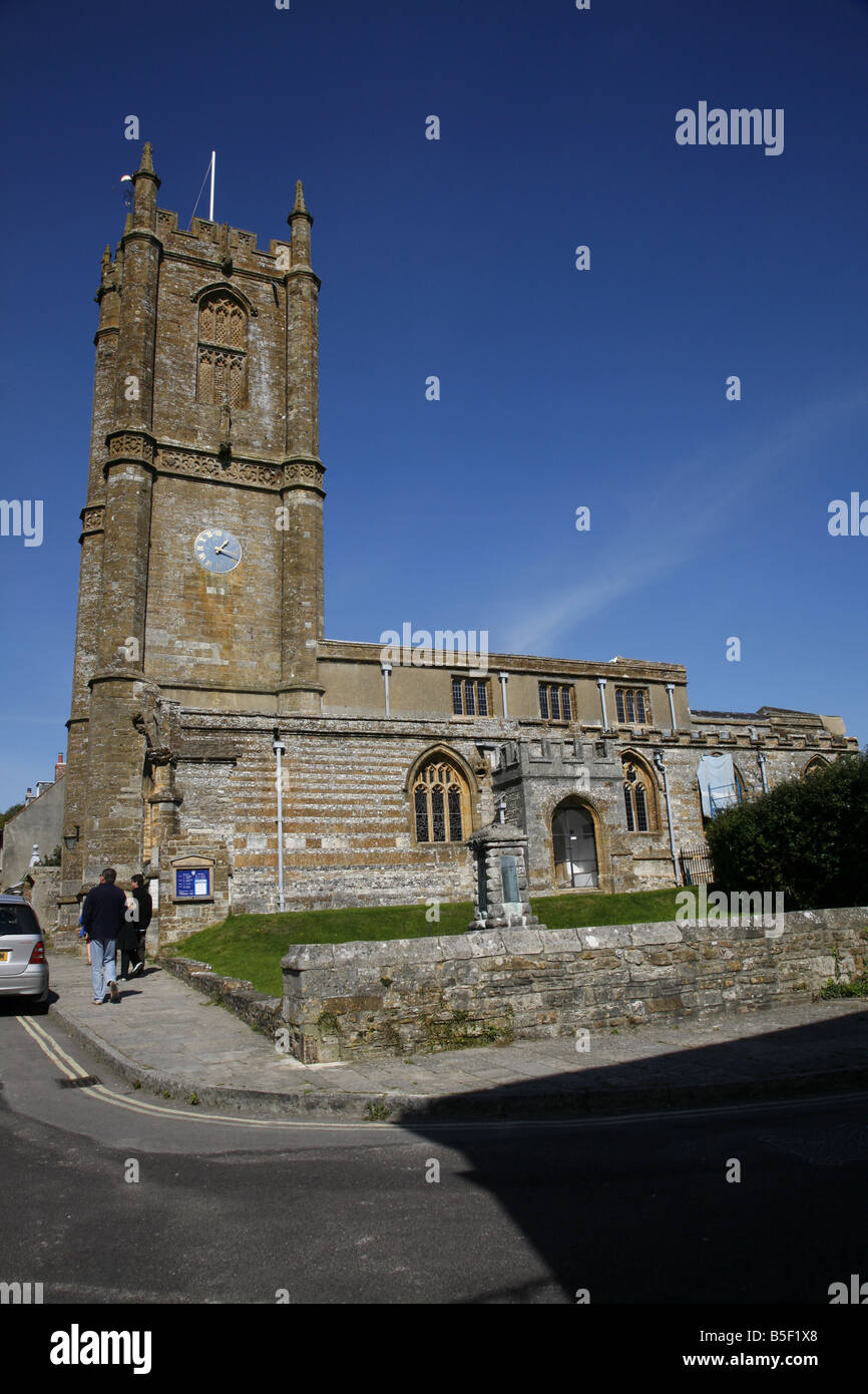 St Mary the Virgin Church in the picturesque village of Cerne Abbas ...