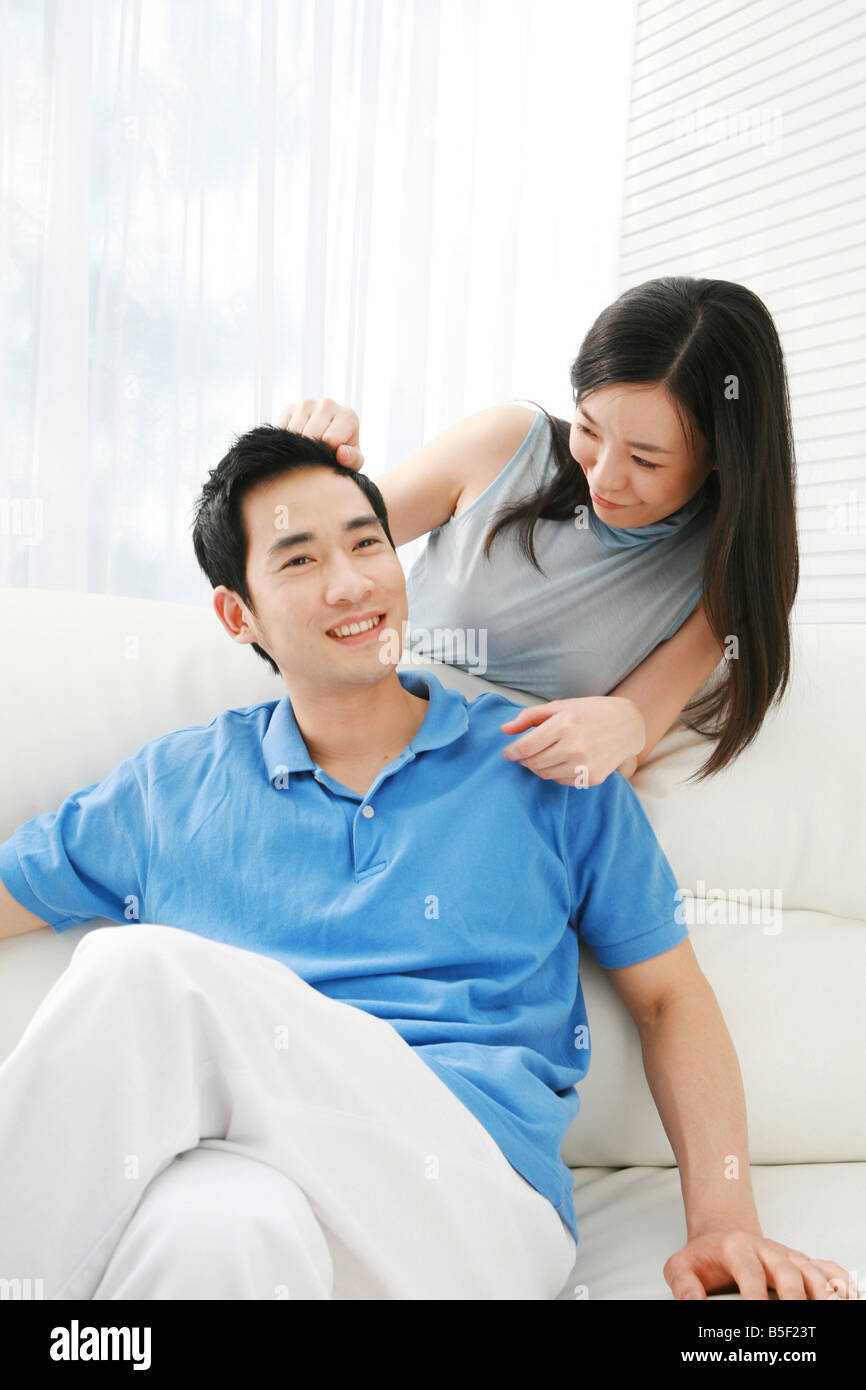 Couple's Daily Life Stock Photo - Alamy