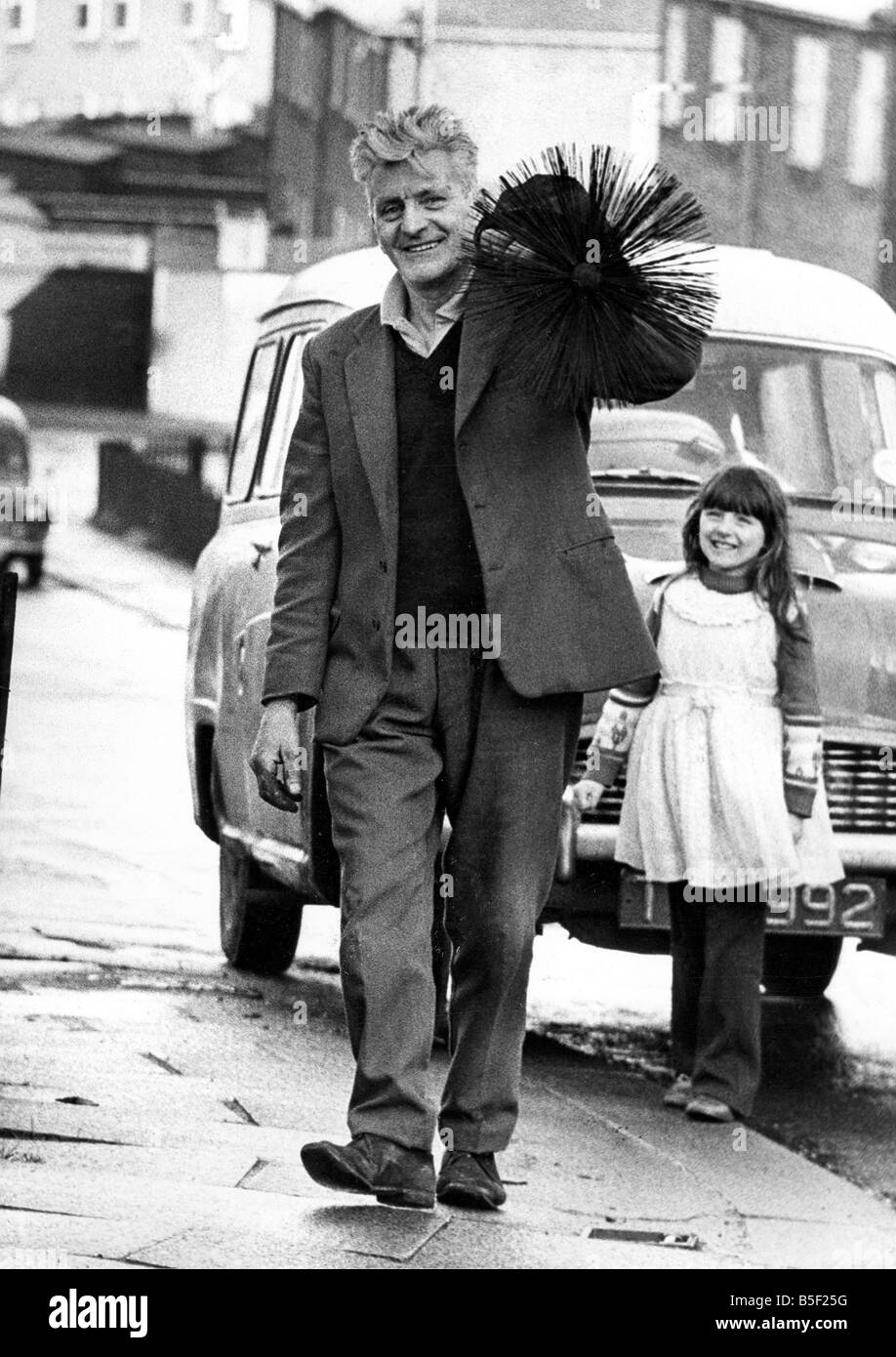 One of the last chimney sweeps in an around Alnwick Mr Norman Steele ...