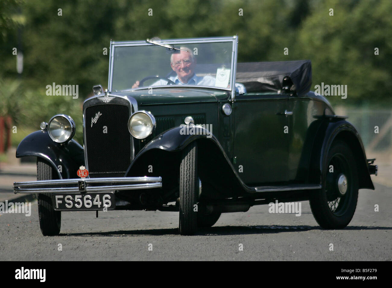 Gordon Wilson from Wide Open with his classic Austin Ten Four Tourer 19 ...