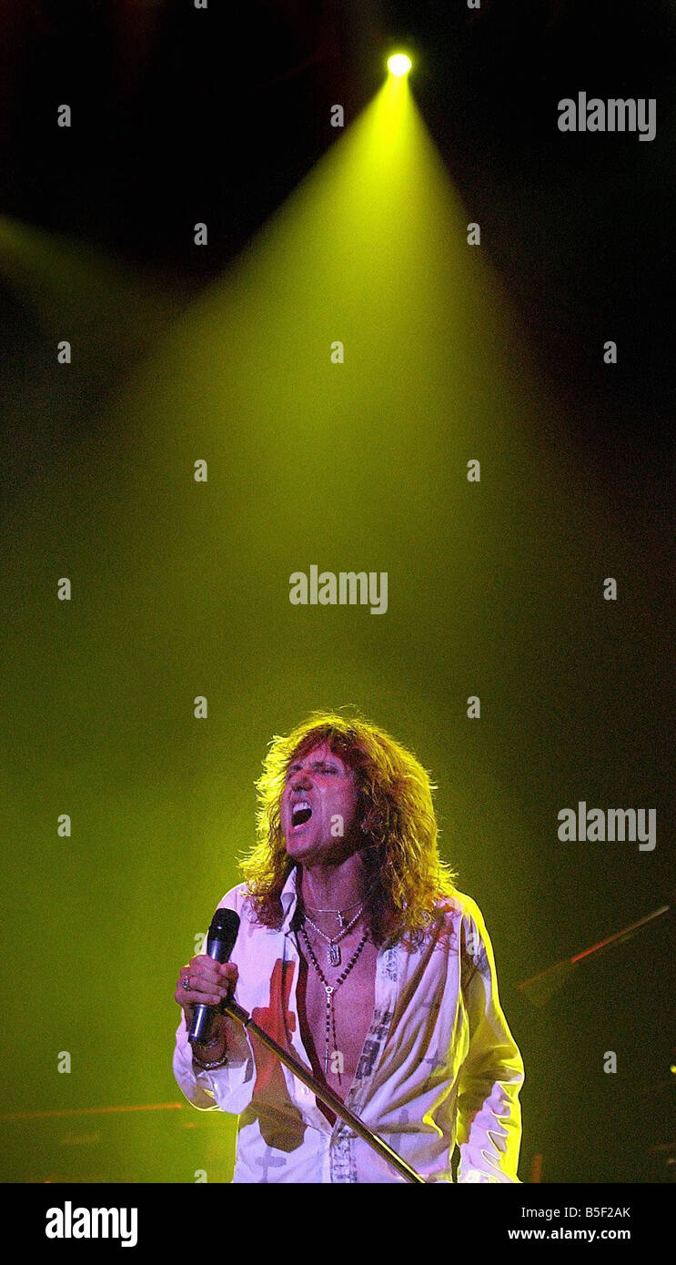 Rock band Whitesnake playing at the Newcastle City Hall Lead singer ...