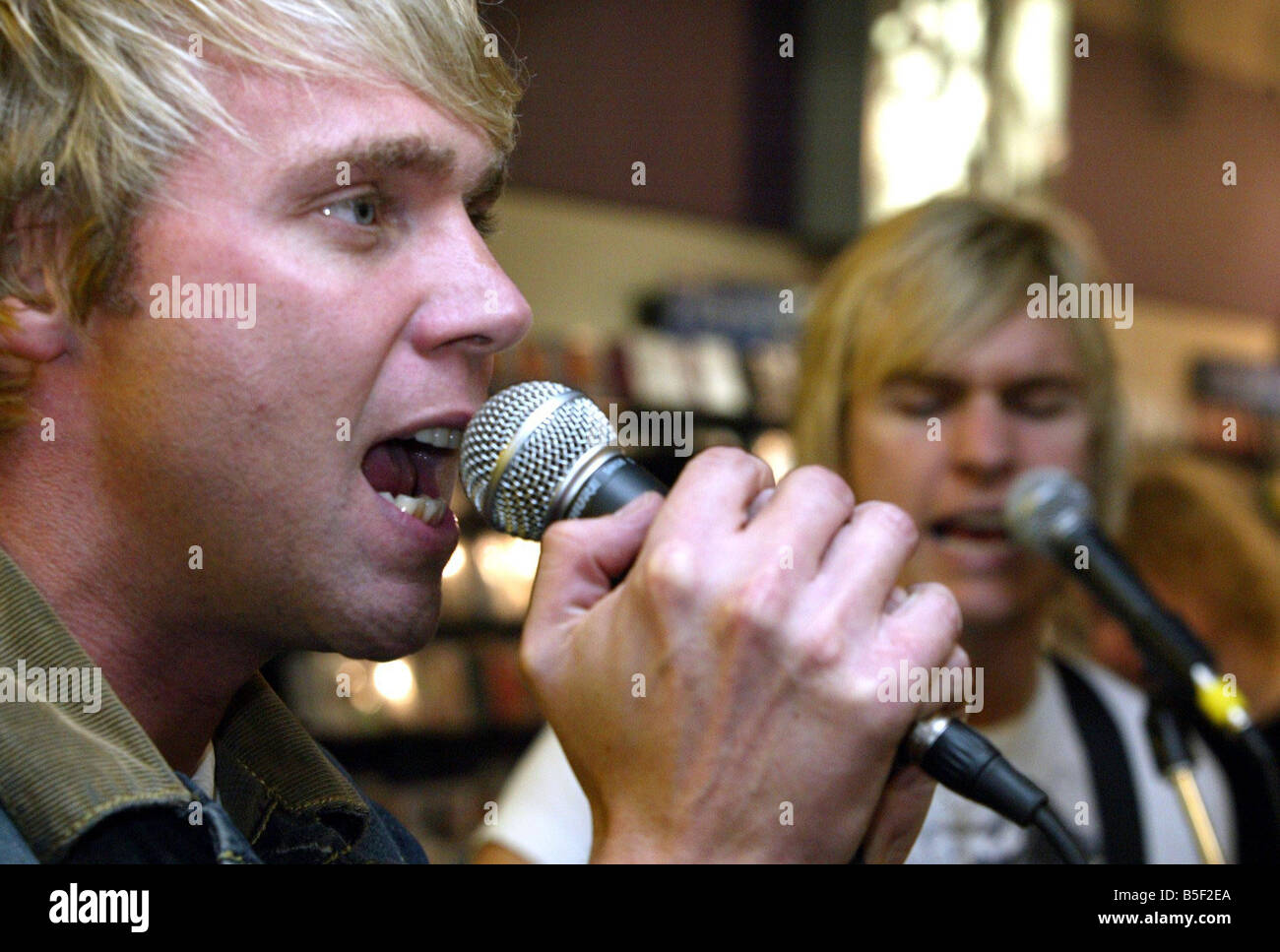 Middlesbrough band Journey South pictured performing at HMV in ...