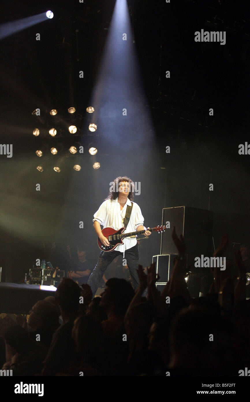 Queen and Paul Rodgers in concert at the Newcastle Metro Radio Arena ...