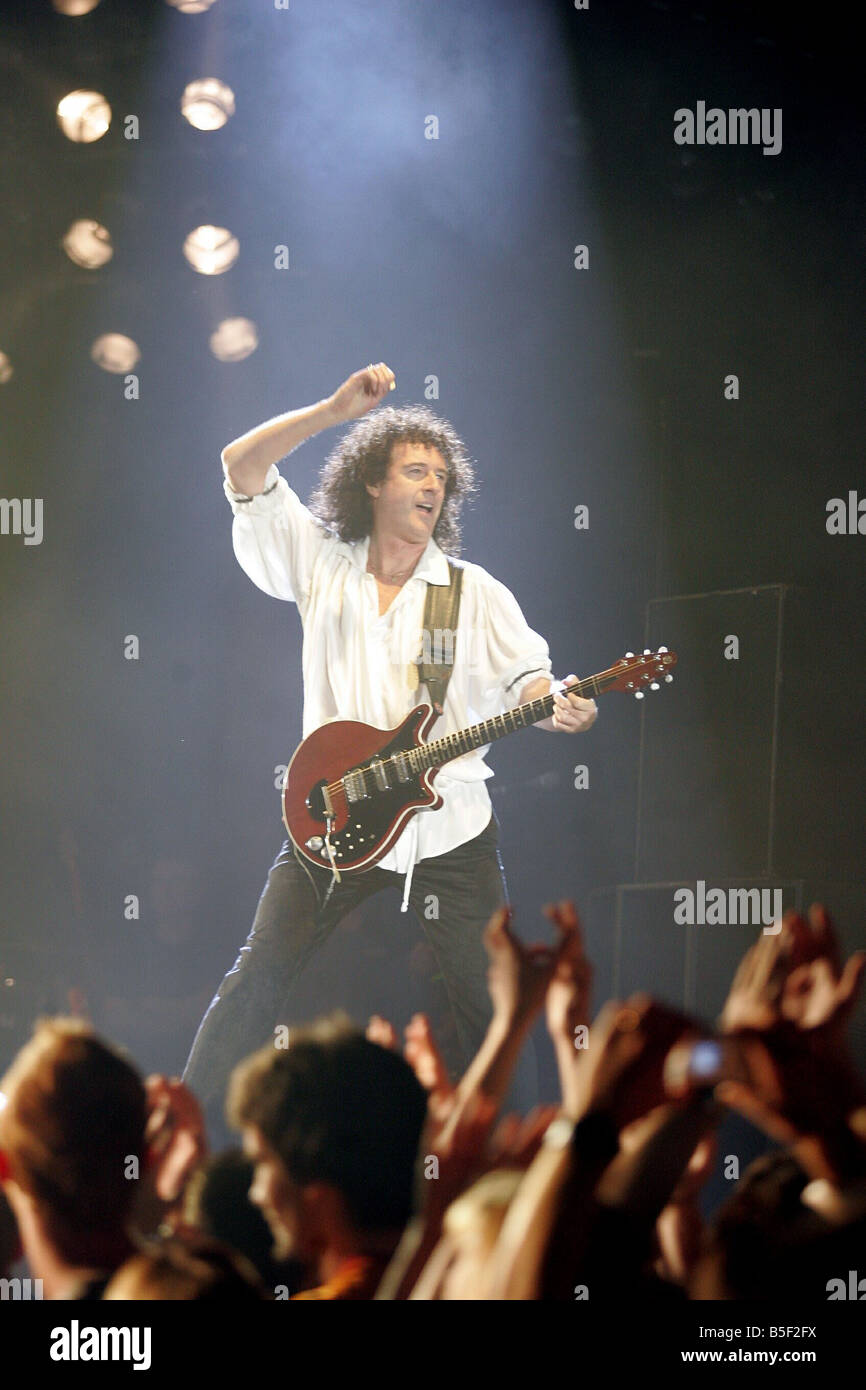 Queen and Paul Rodgers in concert at the Newcastle Metro Radio Arena ...