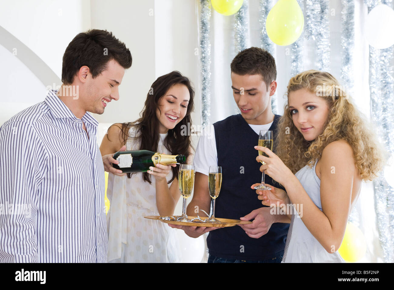 friends at party Stock Photo - Alamy