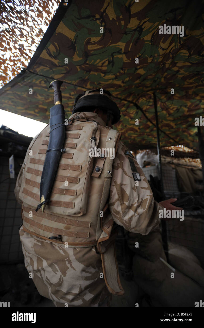 Afghanistan with Hughes O P S JTAC hill FOB Delhi Gurkhas Stock Photo ...
