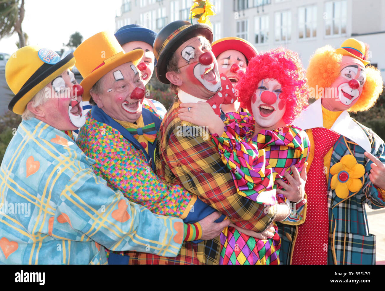 mirror reporter beth nell as a clown at butlins clown convension bognor ...