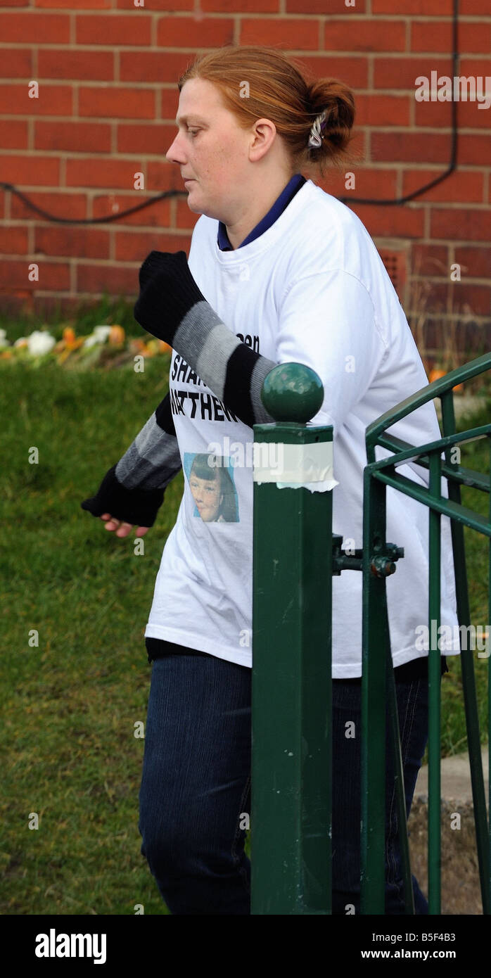 Karen Matthews mother of missing Shannon Matthews in Dewsbury Stock ...