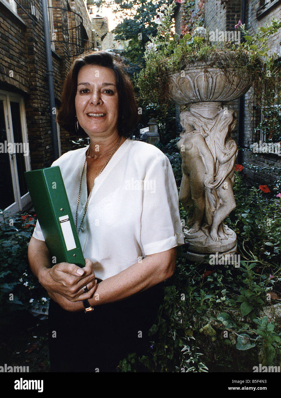 Verity Lambert TV Producer for BBC TV soap opera Eldorado stands in ...