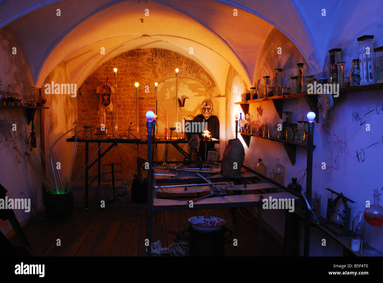 Frankenstein Laboratory Wallpaper