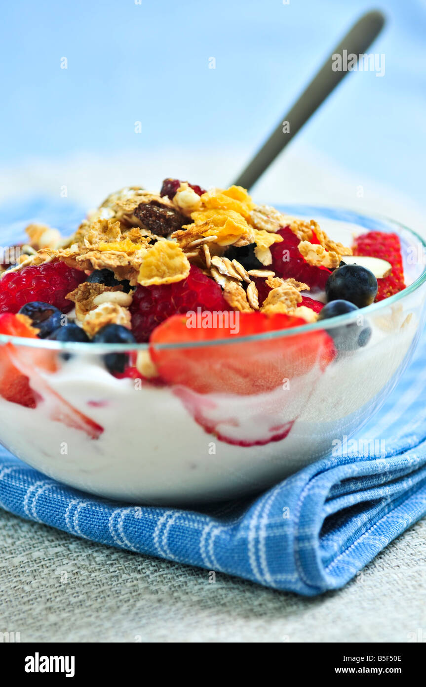 Yogurt granola bowl fruits hi-res stock photography and images - Alamy