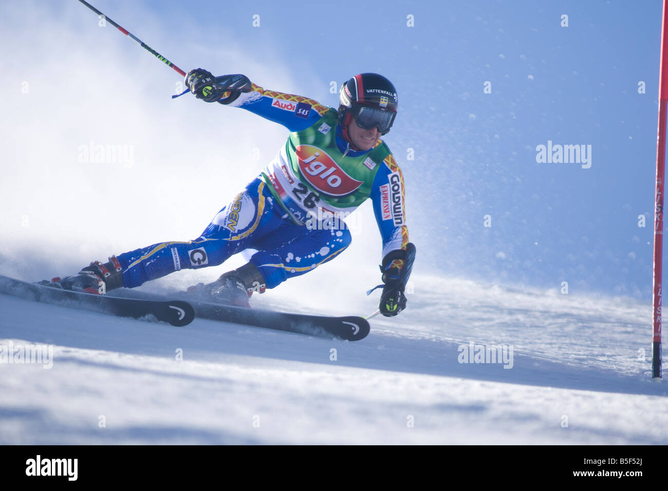 SOELDEN AUSTRIA OCT 26 Markus Larsson SWE competing in the mens giant ...