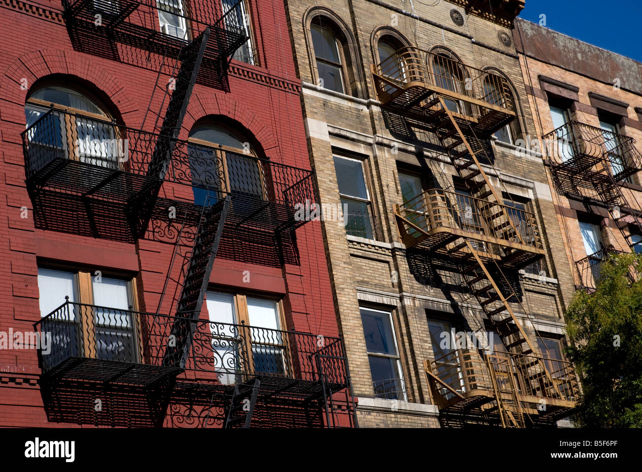 Wrought iron fire escape hi-res stock photography and images - Alamy