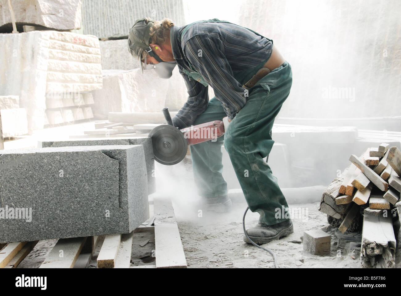 Work In Stone Concreting Flooring Laying Pouring Wet Works Cement