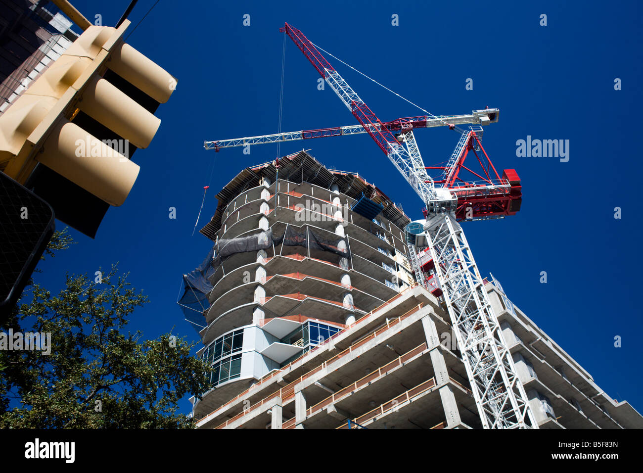 High rise condominium construction in Austin Texas Stock Photo - Alamy