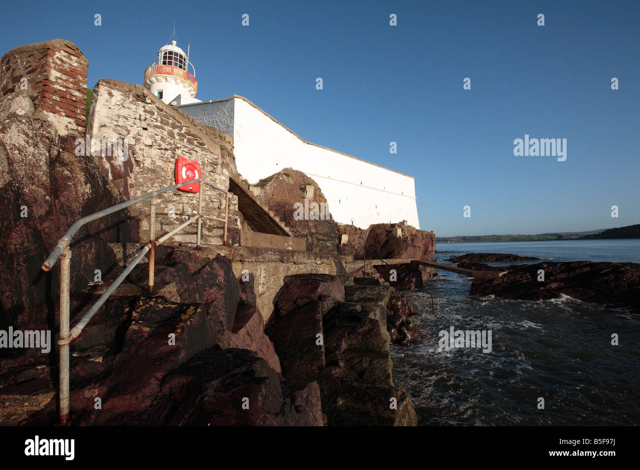 Lighthouse in Youghal Stock Photo - Alamy