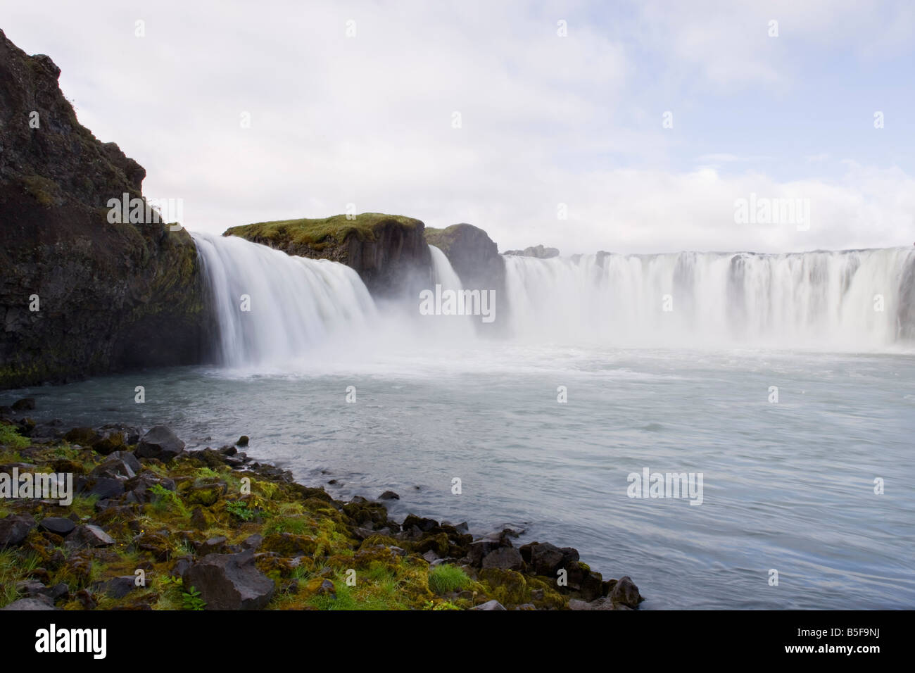 The waterfall Godafoss north east of Iceland Stock Photo - Alamy