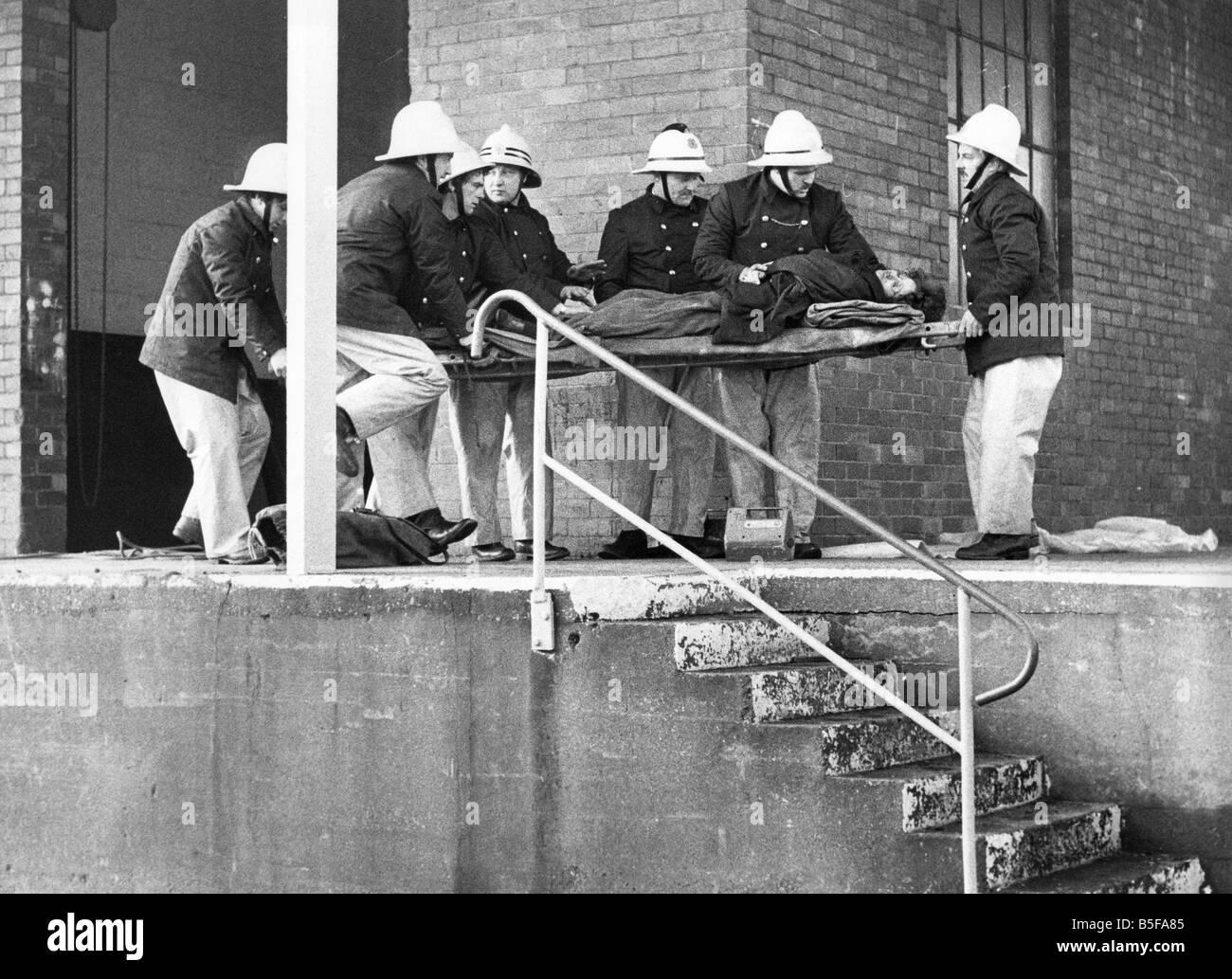 1970s firefighter Black and White Stock Photos & Images - Alamy