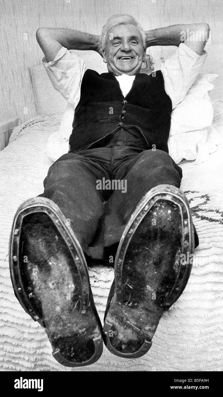 Sixty eight year old John Sowerby says the answer to healthy feet is ...