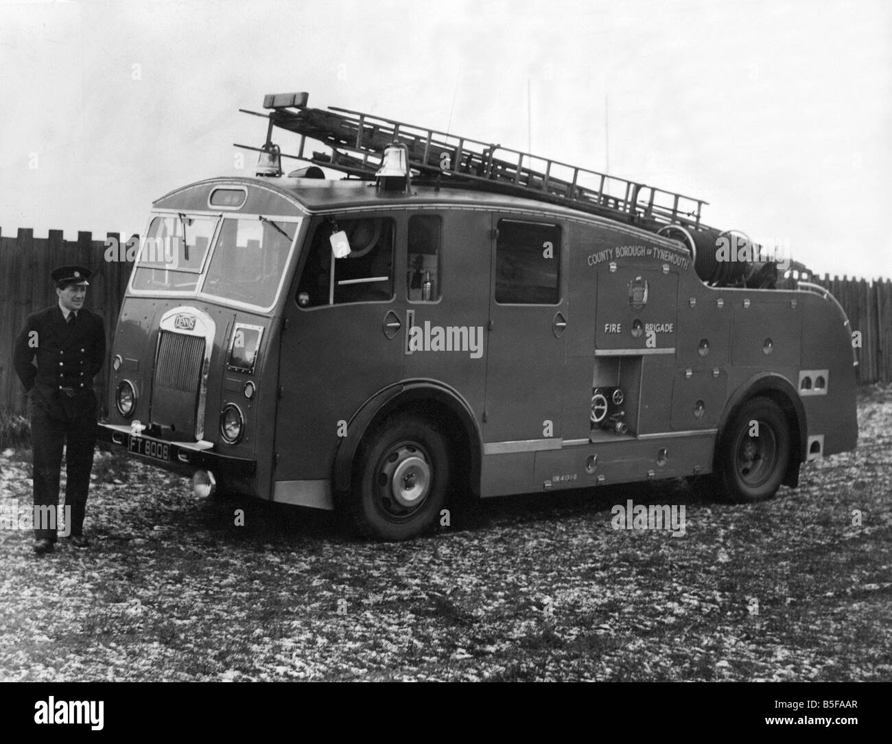 A traditional fire engine from the 1950s Stock Photo - Alamy