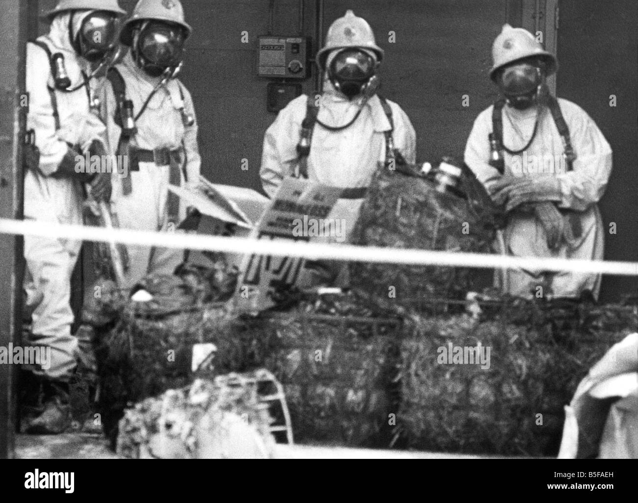 Firefighters 1970s Black and White Stock Photos & Images - Alamy