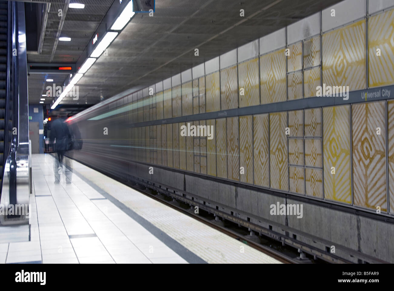 Universal City subway station Hollywood Los Angeles LA CA pedestrian ...