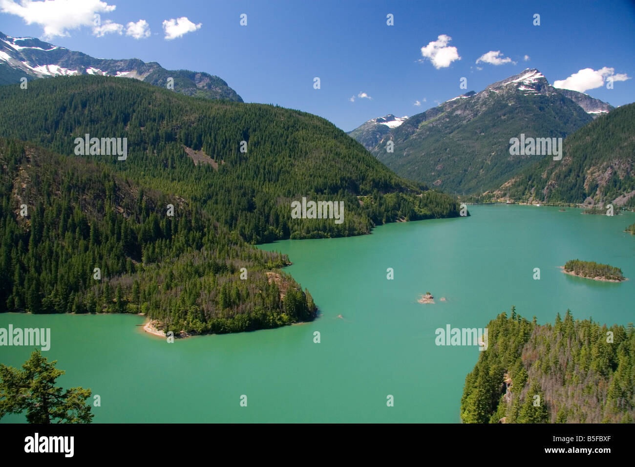 Diablo Lake in the North Cascade Range Washington Stock Photo - Alamy