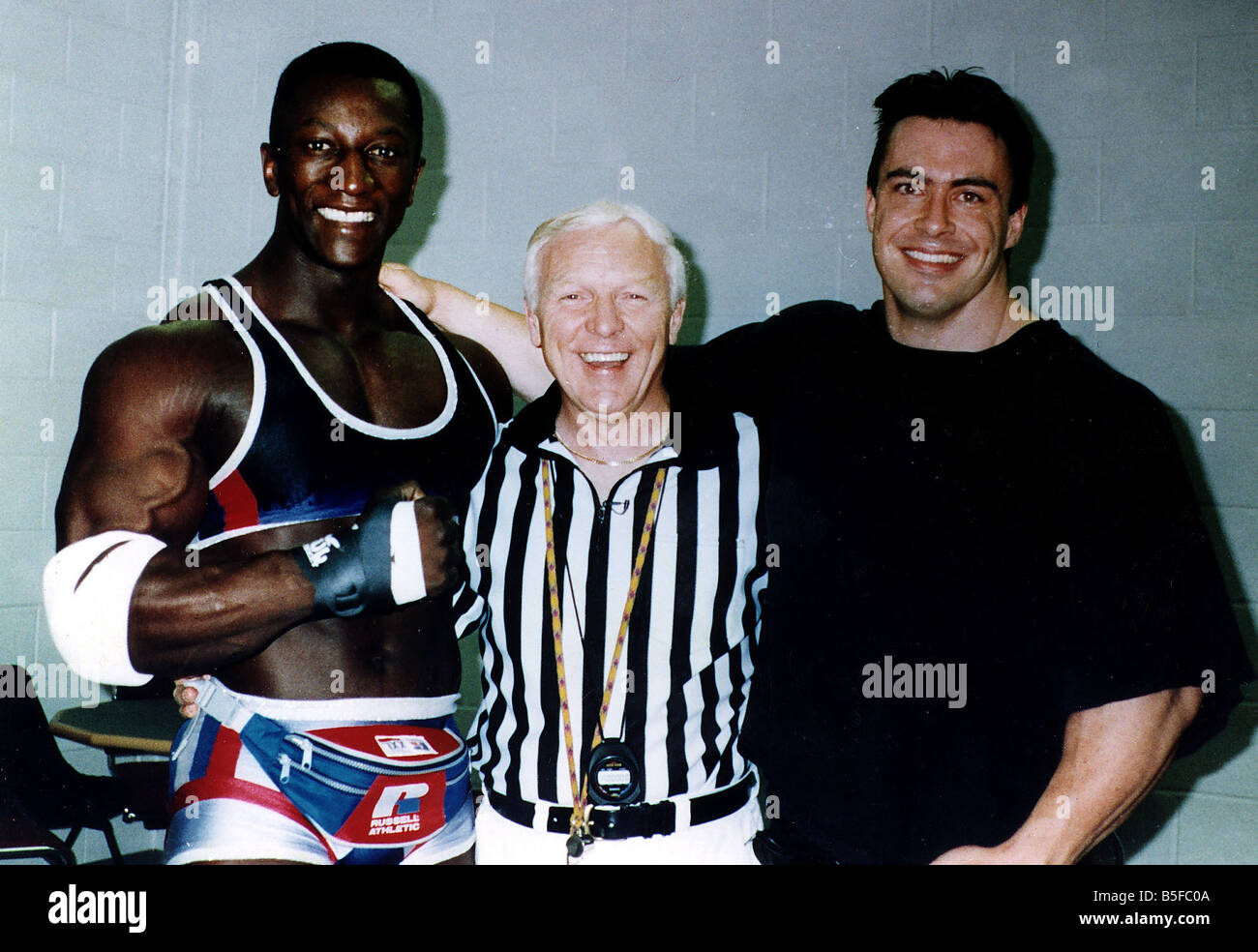John Anderson referee from television programme Gladiators with Shadow ...