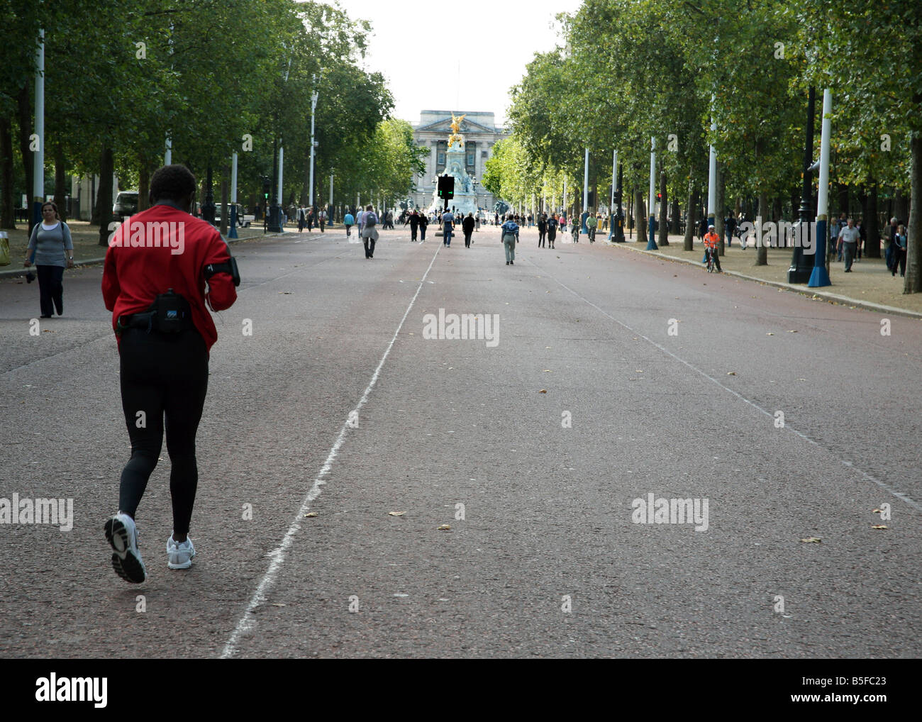 Jogger in The Mall London Stock Photo - Alamy