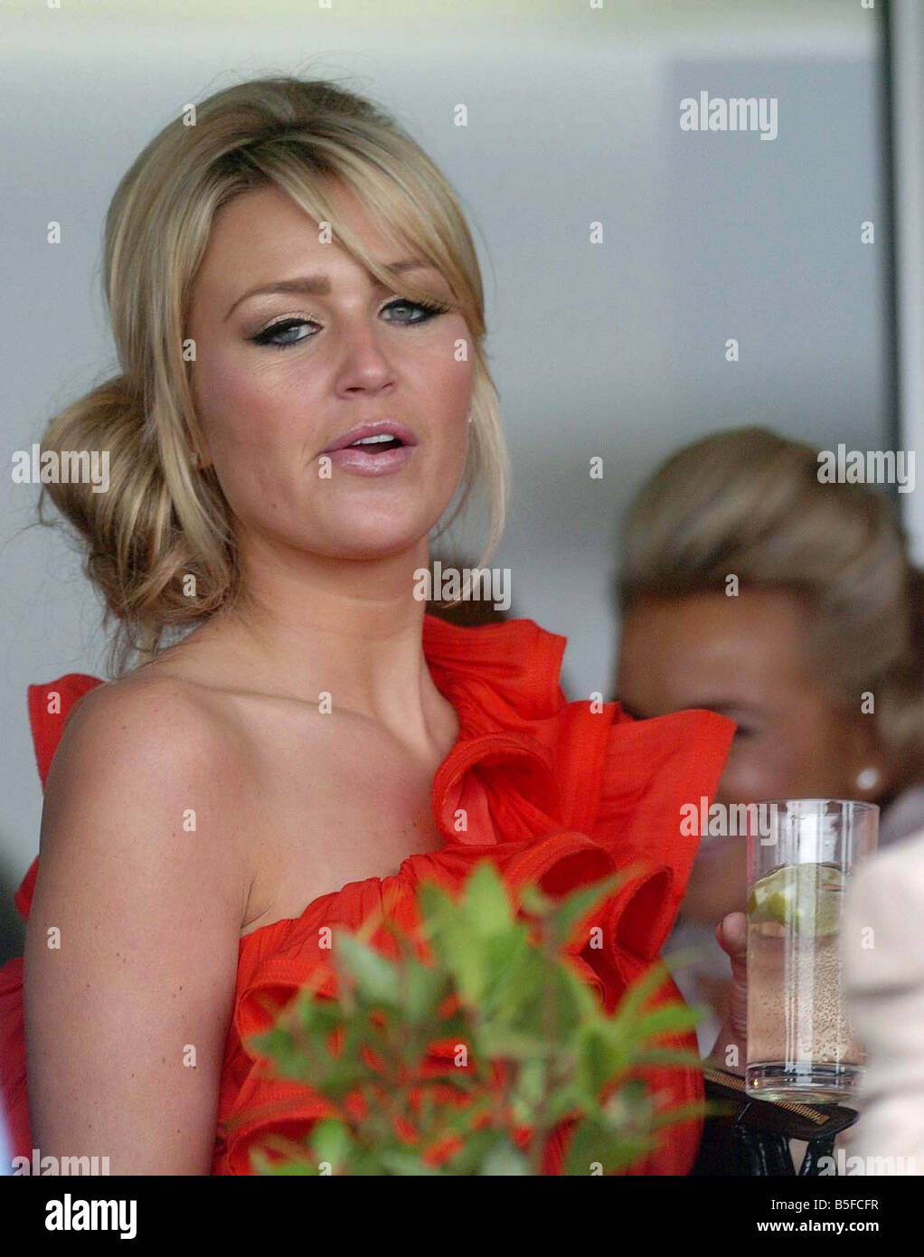 Alex Curran wife of Stephen Gerrardattends the first day of Aintree s ...